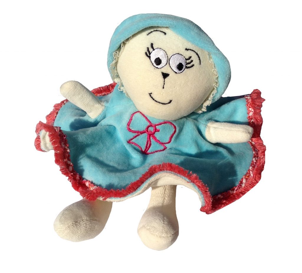 Poupée bio marionnette - coton bio -100% Made in France